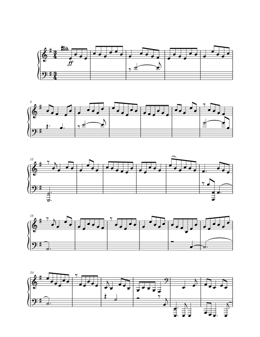 The Electro Suite – Hans Zimmer part1 Sheet Music for Piano (Solo ...
