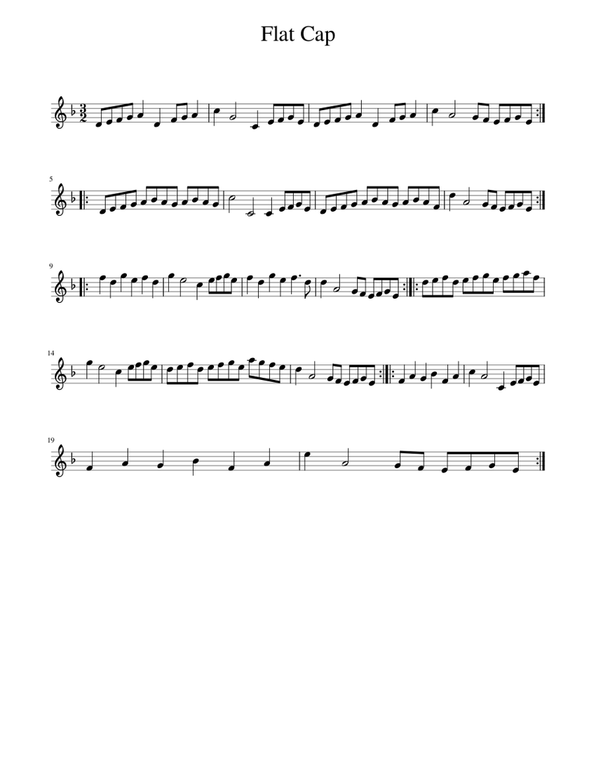 Flat Cap Sheet music for Piano (Solo) | Musescore.com