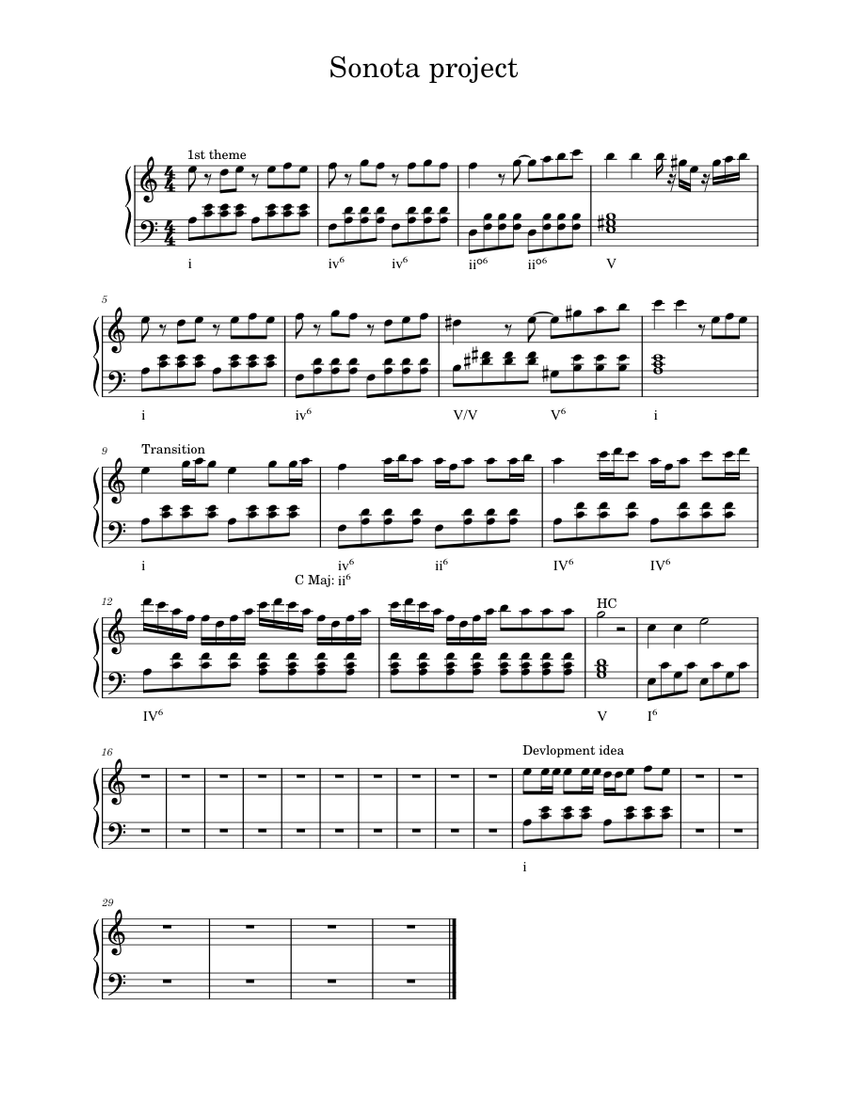 Sonota project Addison Webster Sheet music for Piano (Solo) Easy ...