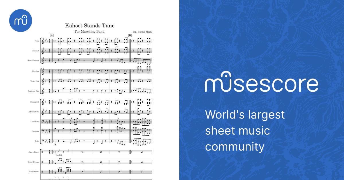 Kahoot! Theme – Alf Inge Wang Kahoot Stands Tune Sheet Music for ...