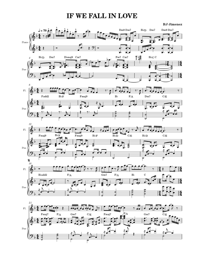 If We Fall In Love – Yeng Constantino Sheet Music with Chords for Piano ...