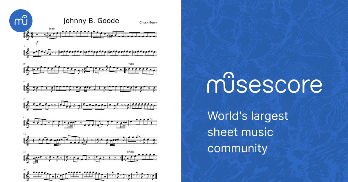 Johnny B. Goode – Chuck Berry Johnny B. Goode Sheet music for Piano ...