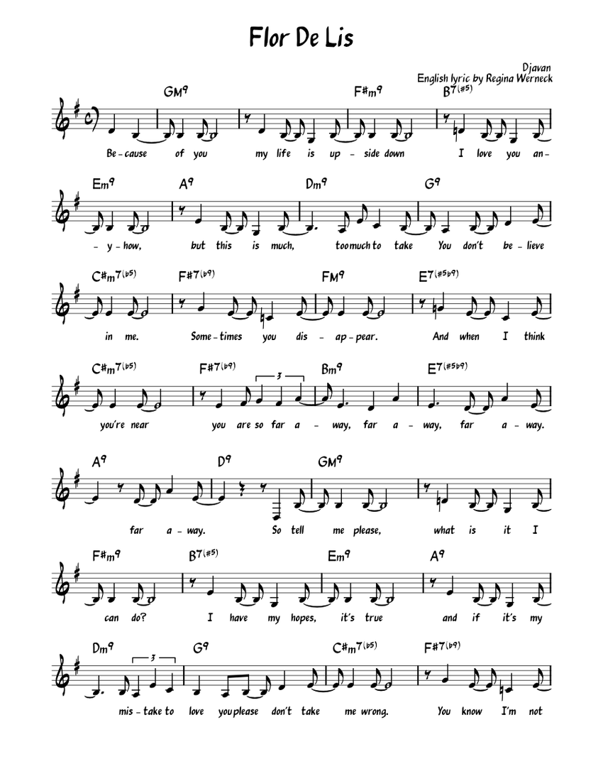 Flor De Lis 1 Sheet music for Piano (Solo) Easy | Musescore.com