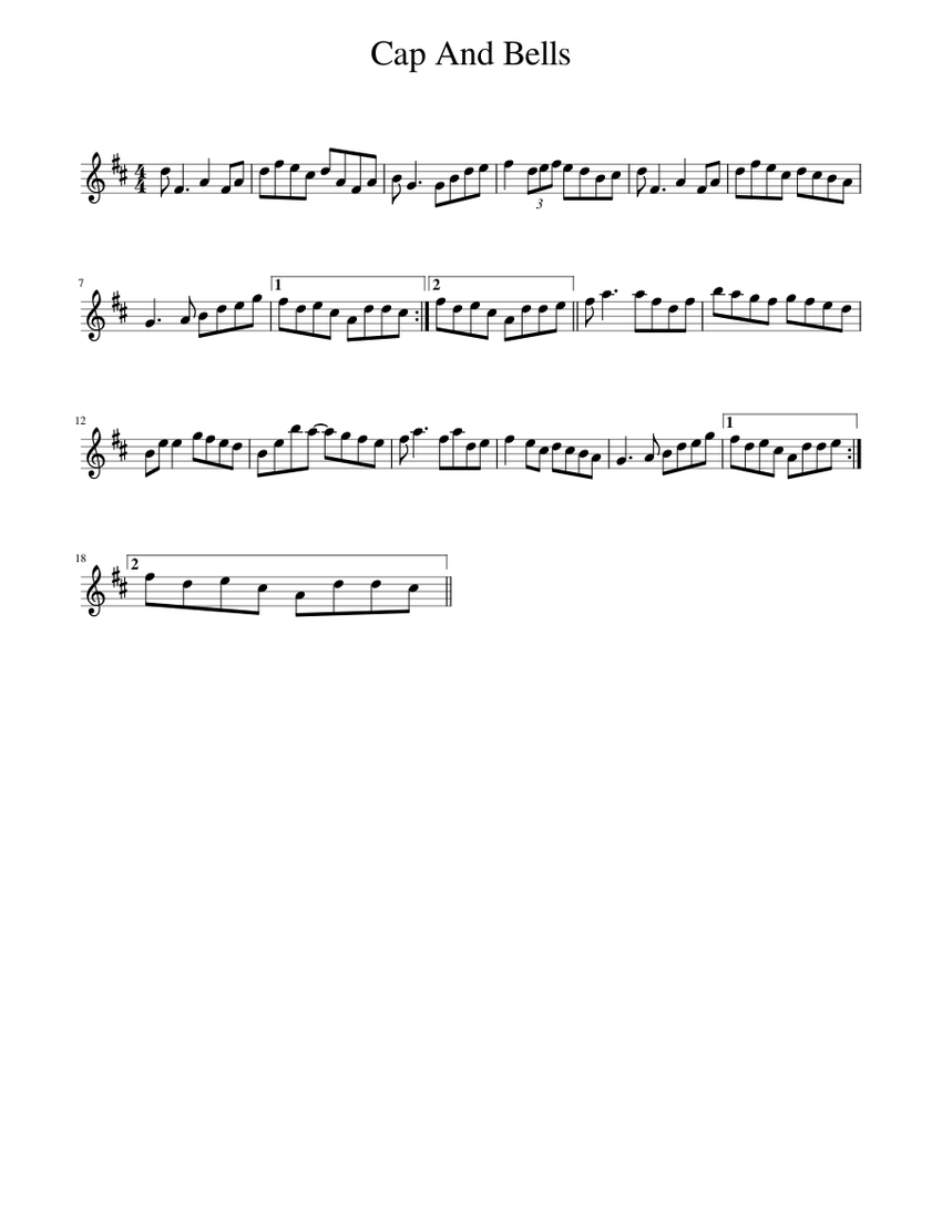 Cap And Bells Sheet music for Piano (Solo) Easy | Musescore.com