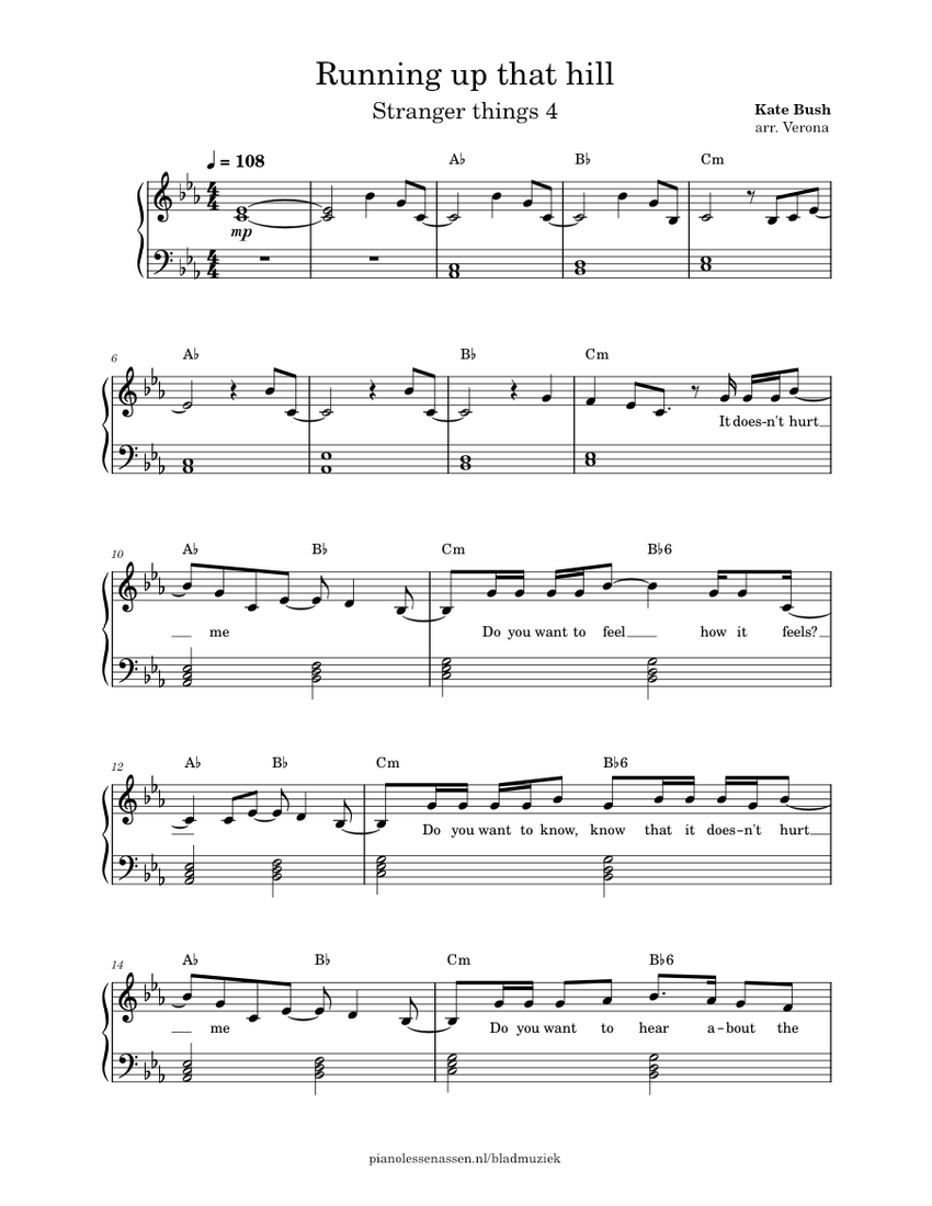 Running up that hill - Kate Bush | Stranger things 4 (with lyrics ...