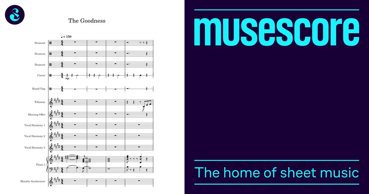 Goodness – TobyMac , Blessing Offor Sheet music for Piano, Guitar, Bass ...