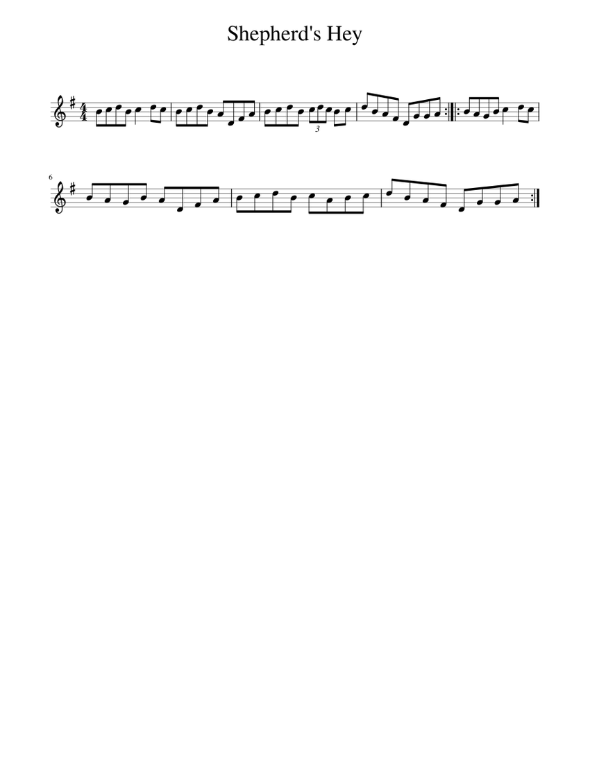 Shepherd's Hey Sheet music for Piano (Solo) Easy | Musescore.com
