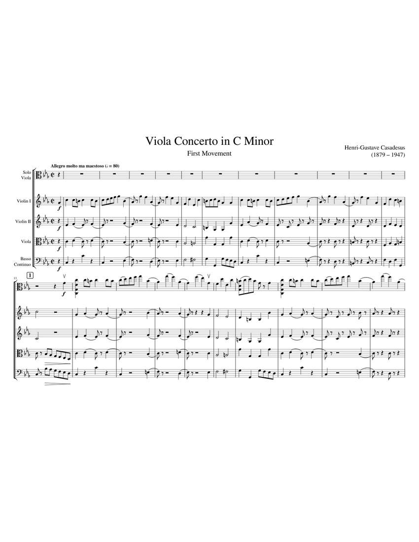 Casadesus Piano Viola Concerto Handel Cassadeus - Viola Concierto B ...