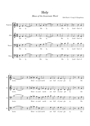 Mass of the Incarnate Word - Amen – Bob Hurd Sheet Music for Bass ...