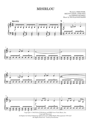 Misirlou (Dick Dale) - guitar Sheet Music and Tab with Chords for ...