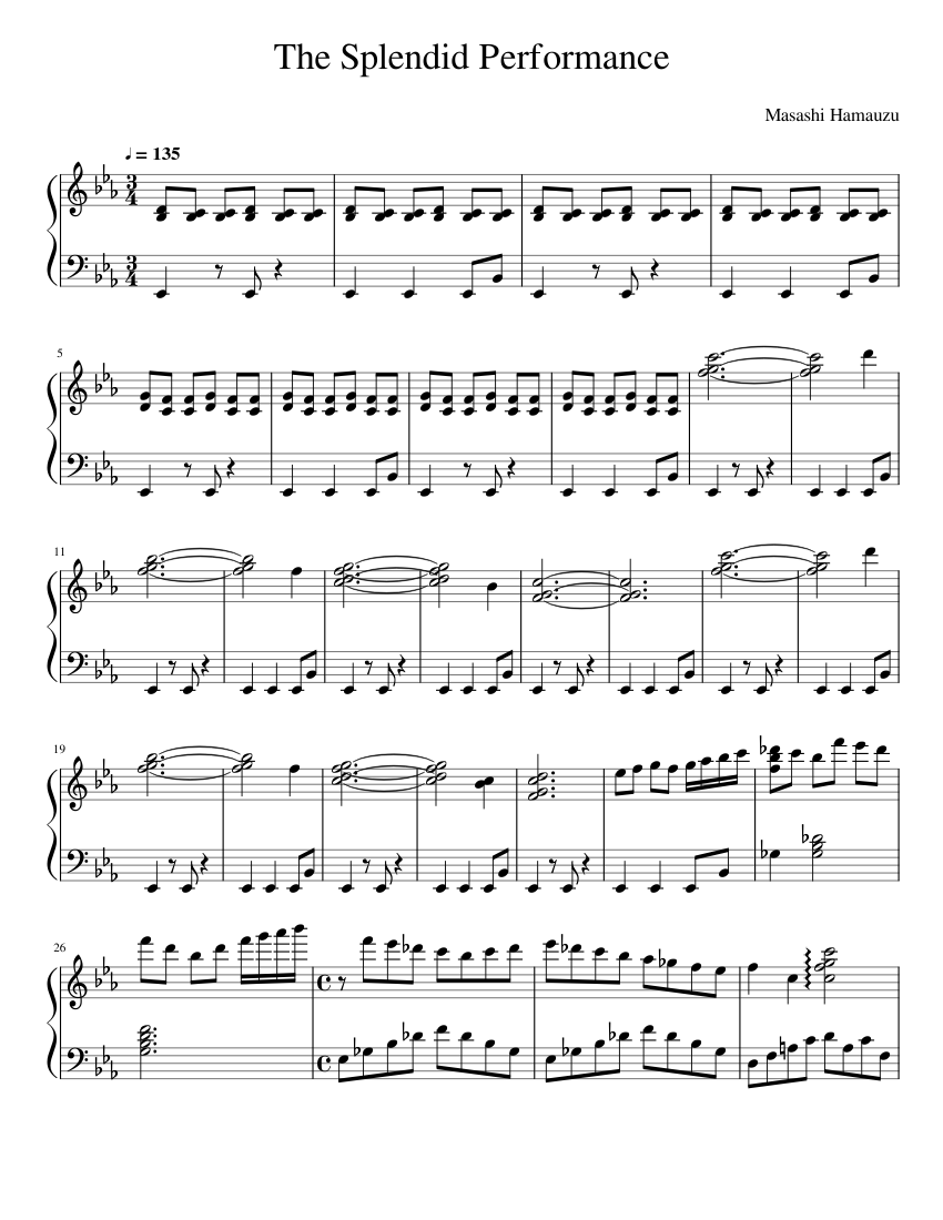 The Splendid Performance Sheet music for Piano (Solo) | Musescore.com