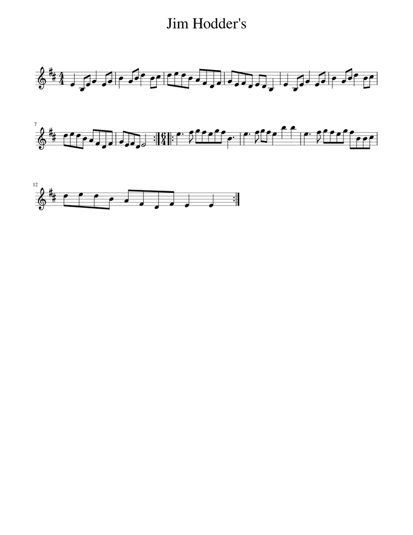 Jim Hodder's Sheet music for Piano (Solo) Easy | Musescore.com
