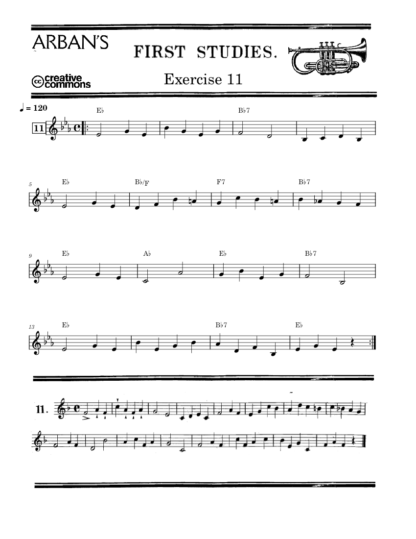 Arban First Studies 11 Piano Tutorial