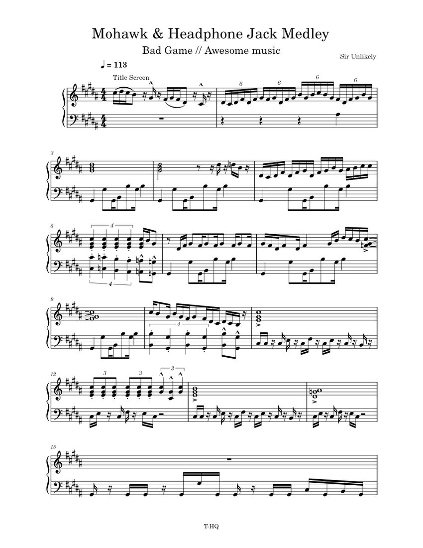 Mohawk & Headphone Jack – Mike Cihak, Matt Scott, Byte Size Sound Sheet ...