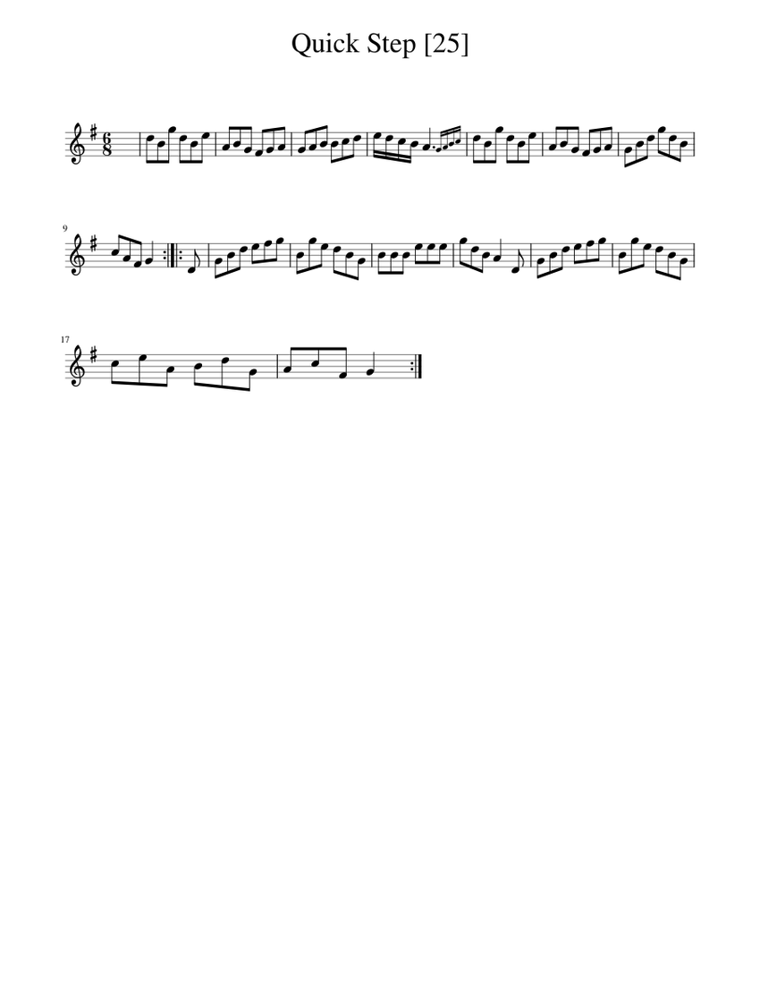 Quick Step Sheet Music for Piano (Solo) Easy | MuseScore.com
