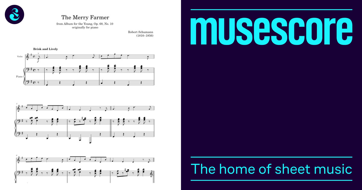 The Merry Farmer - For Orff Ensemble - Robert Schumann Sheet music for ...