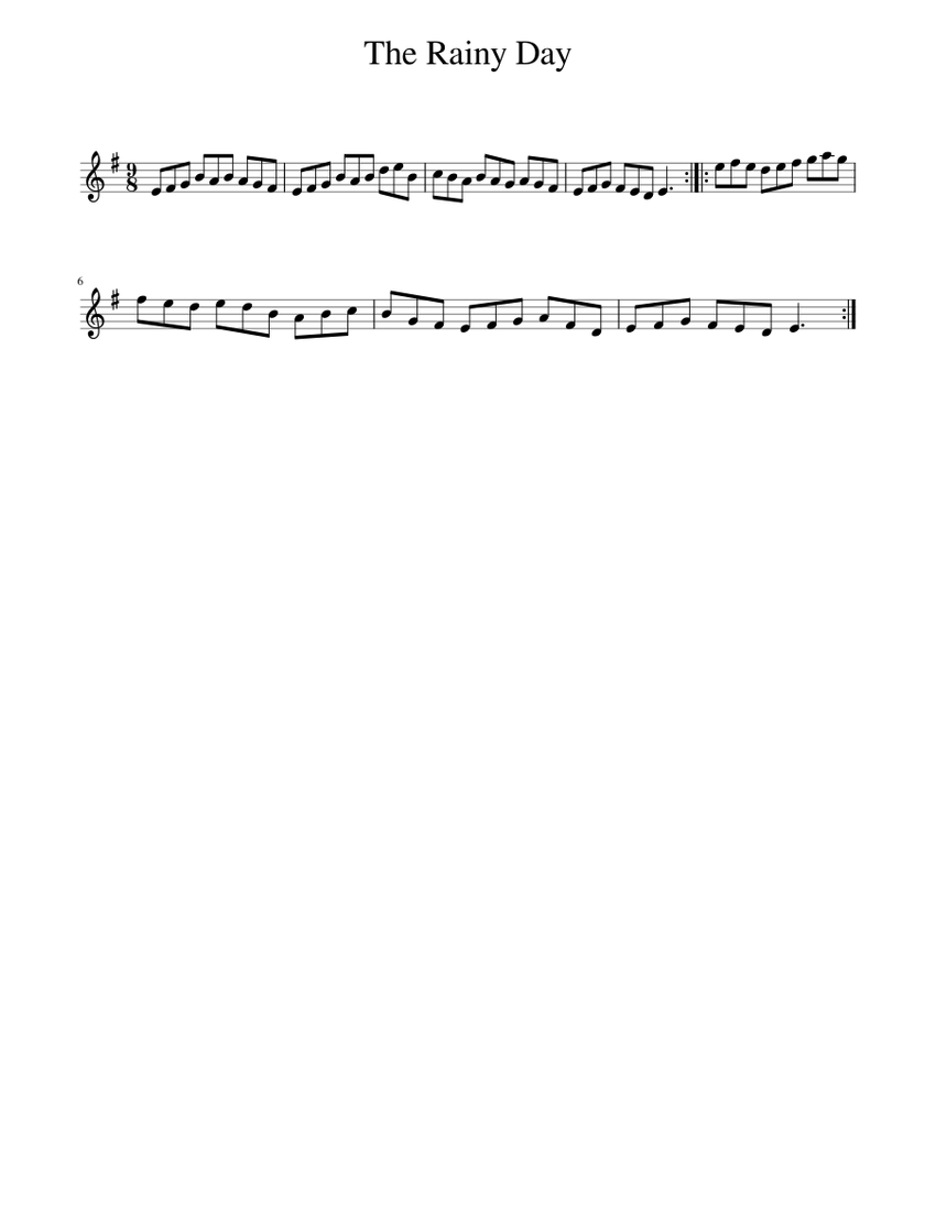 The Rainy Day Sheet music for Piano (Solo) Easy | Musescore.com