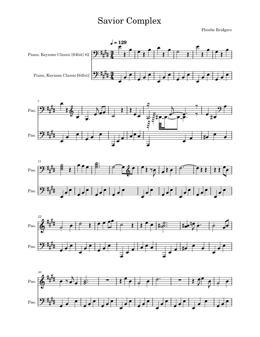savior complex guitar chords