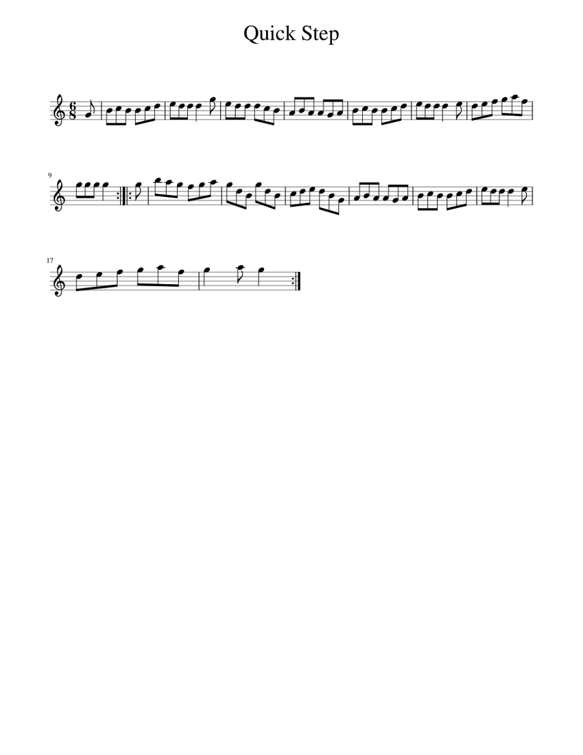 Quick Step Sheet Music for Piano (Solo) Easy | MuseScore.com