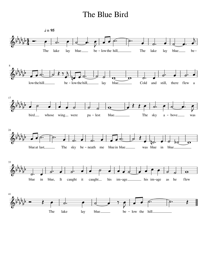 The Blue Bird Sheet music for Piano (Solo) | Musescore.com