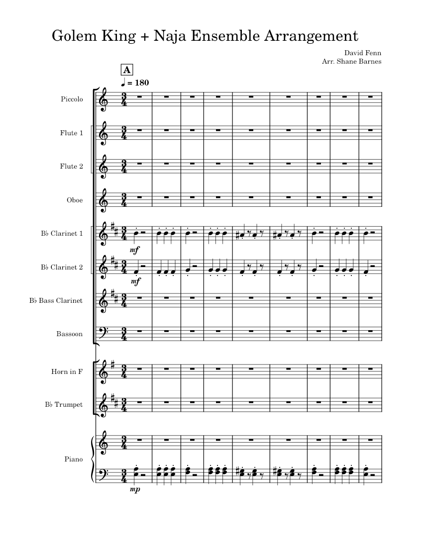 Golem King – David Fenn Golem King + Naja by David Fenn Arranged by ...