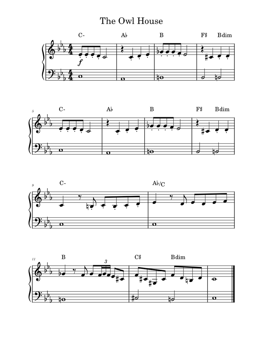 The Owl House Theme – TJ Hill Sheet music for Piano (Solo) Easy ...