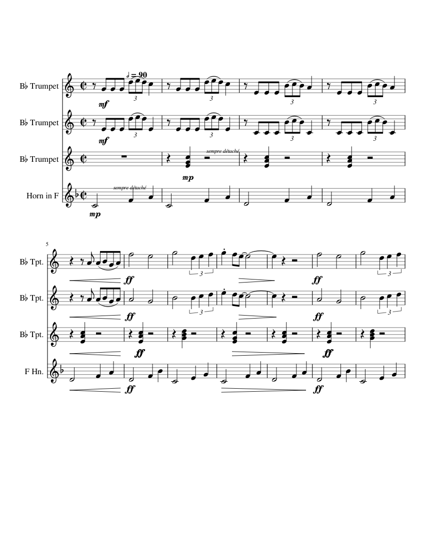 Como La Flor by Selena Quintanilla Sheet music for Trumpet in b-flat ...