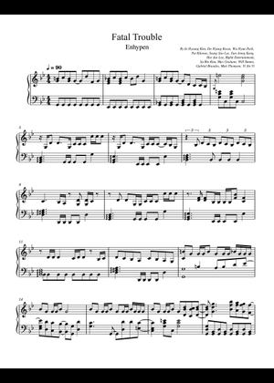 ENHYPEN - 'Fatal Trouble' Sheet Music for Piano (Solo) | MuseScore.com