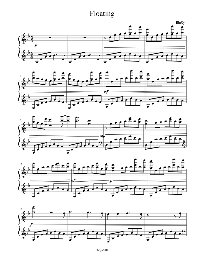 floating piano notes