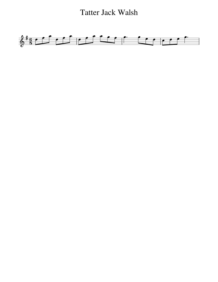 Tatter Jack Walsh Sheet music for Piano (Solo) Easy | Musescore.com