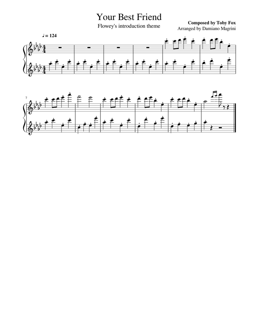 Your Best Friend Sheet Music for Harpsichord (Solo) | MuseScore.com