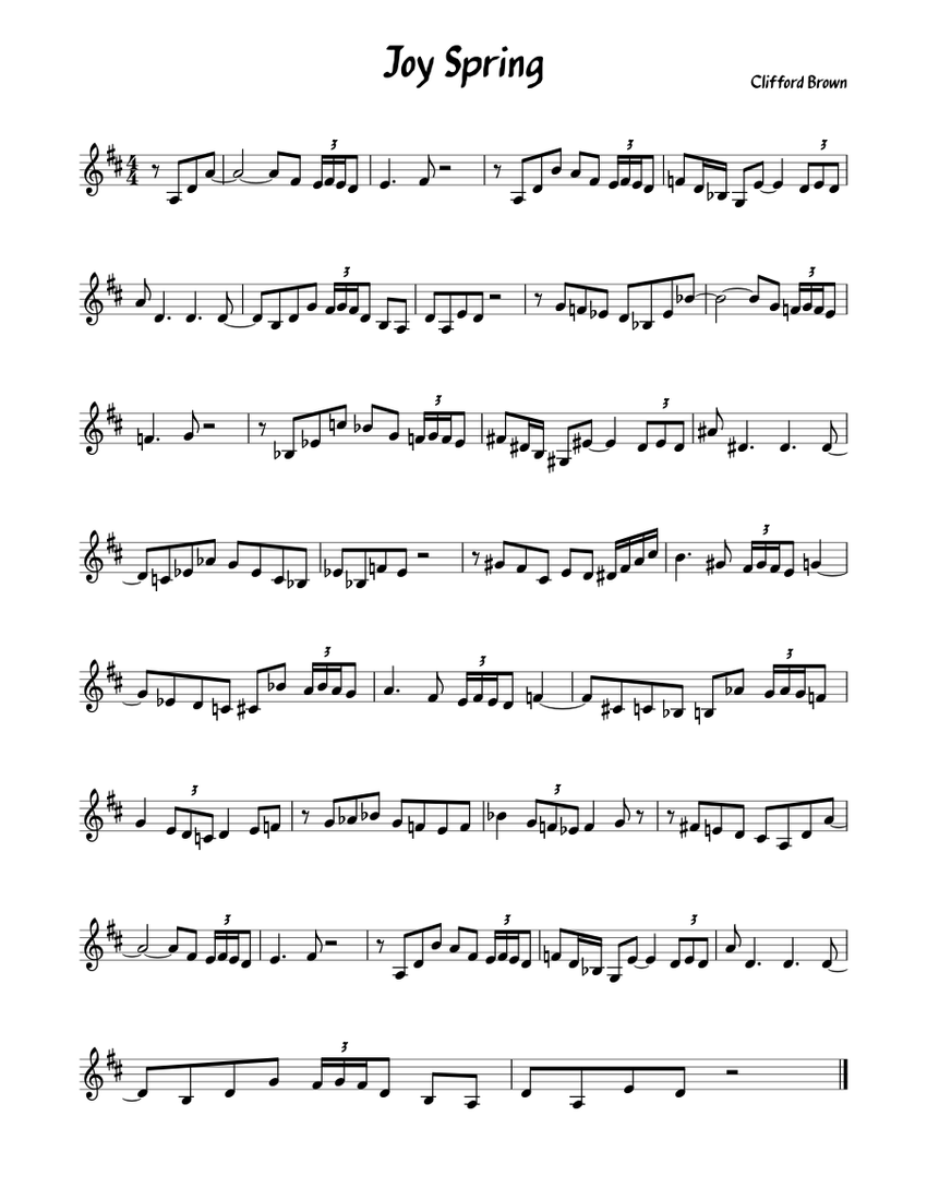 Joy Spring Sheet music for Piano (Solo) Easy | Musescore.com