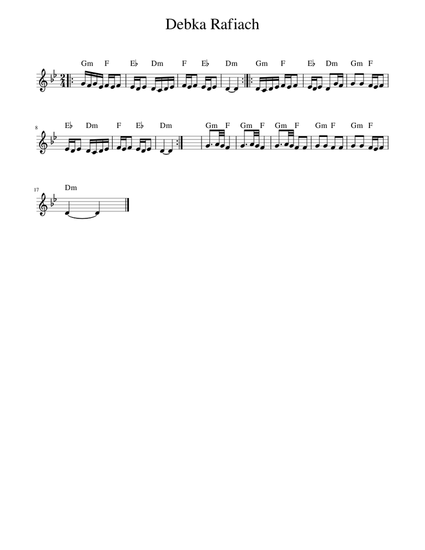 Debka Rafiach Sheet music for Piano (Solo) Easy | Musescore.com