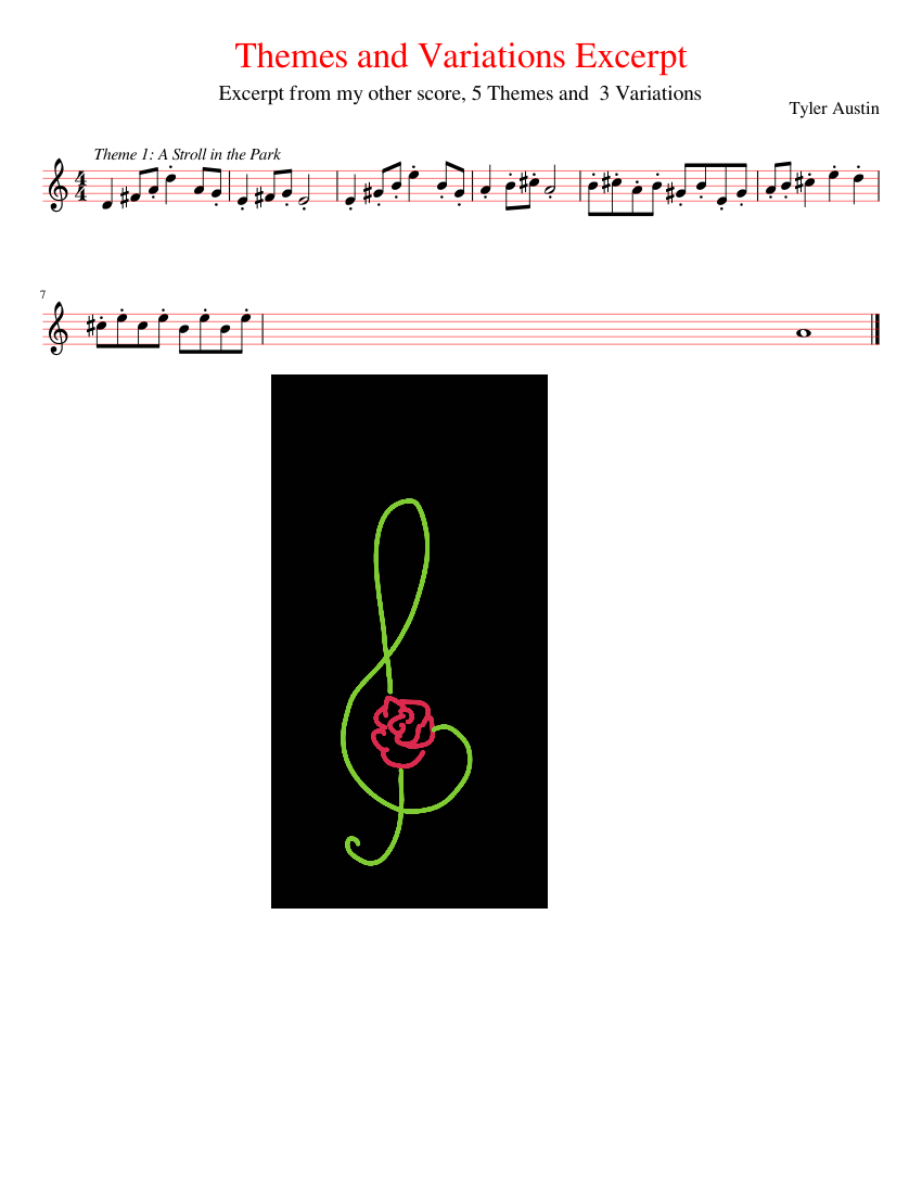 Themes and Variations Sheet Music for Violin (Solo) | MuseScore.com