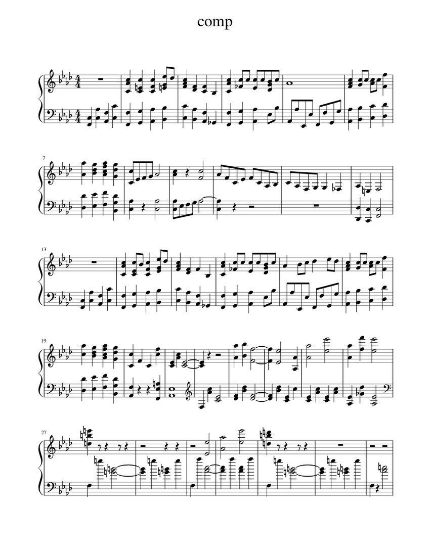 comp Sheet music for Piano (Solo) | Musescore.com