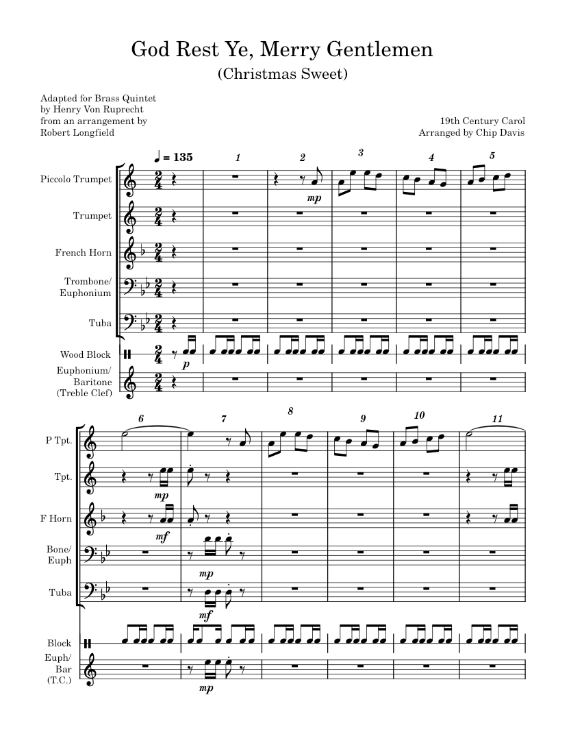 God rest ye merry gentleman – Mannheim Steamroller Sheet Music for ...