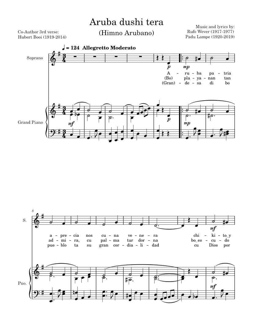 Aruba dushi tera – Rufo Inocencio Wever, Juan Chabaya Lampe and Hubert ...