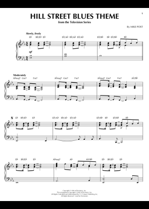 Play Official version of The Hill Street Blues Theme Sheet Music by ...