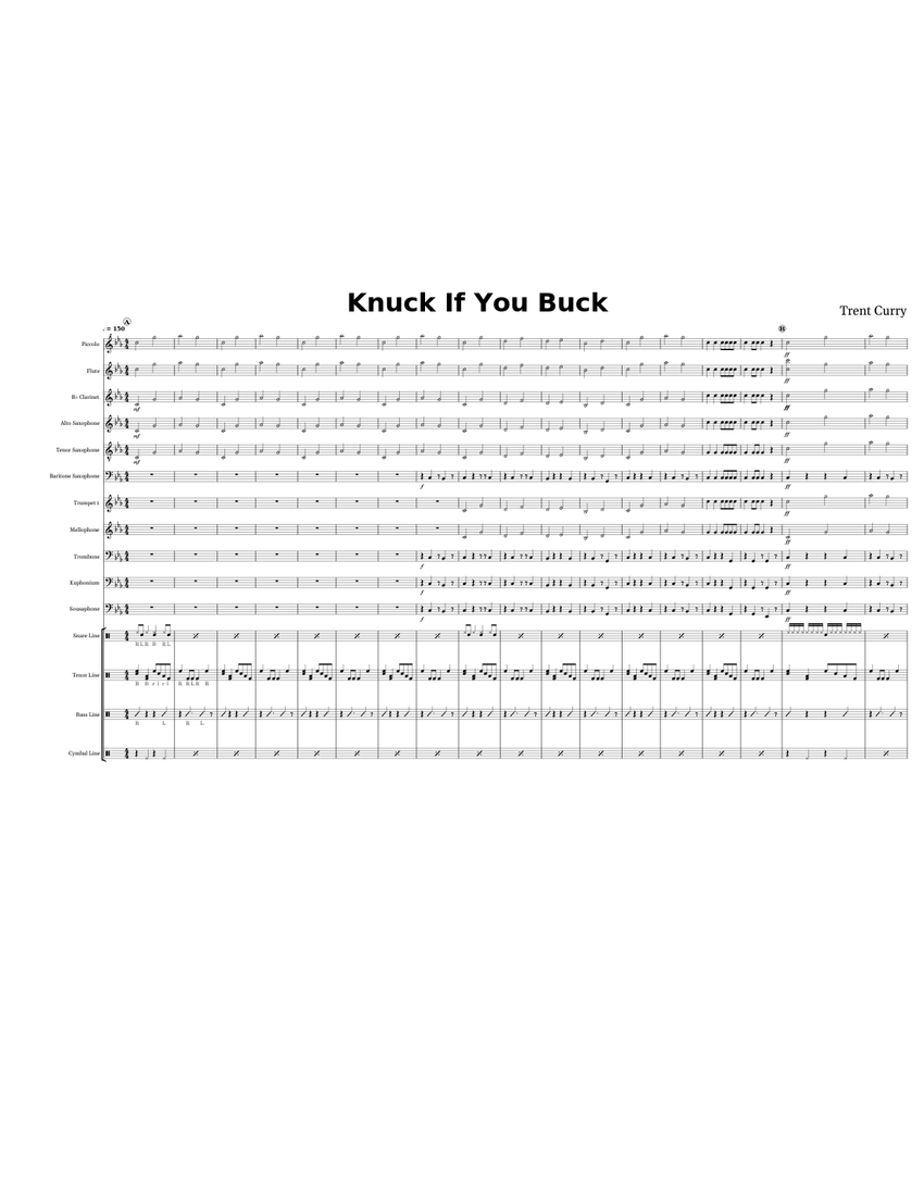 Knuck if you Buck – Crime Mob Knuck If You Buck – Crime Mob Sheet Music ...