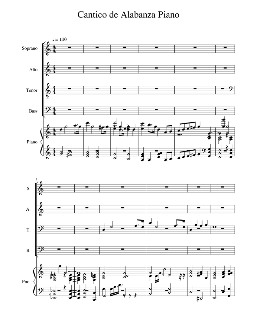 Cantico de Alabanza Piano - piano tutorial