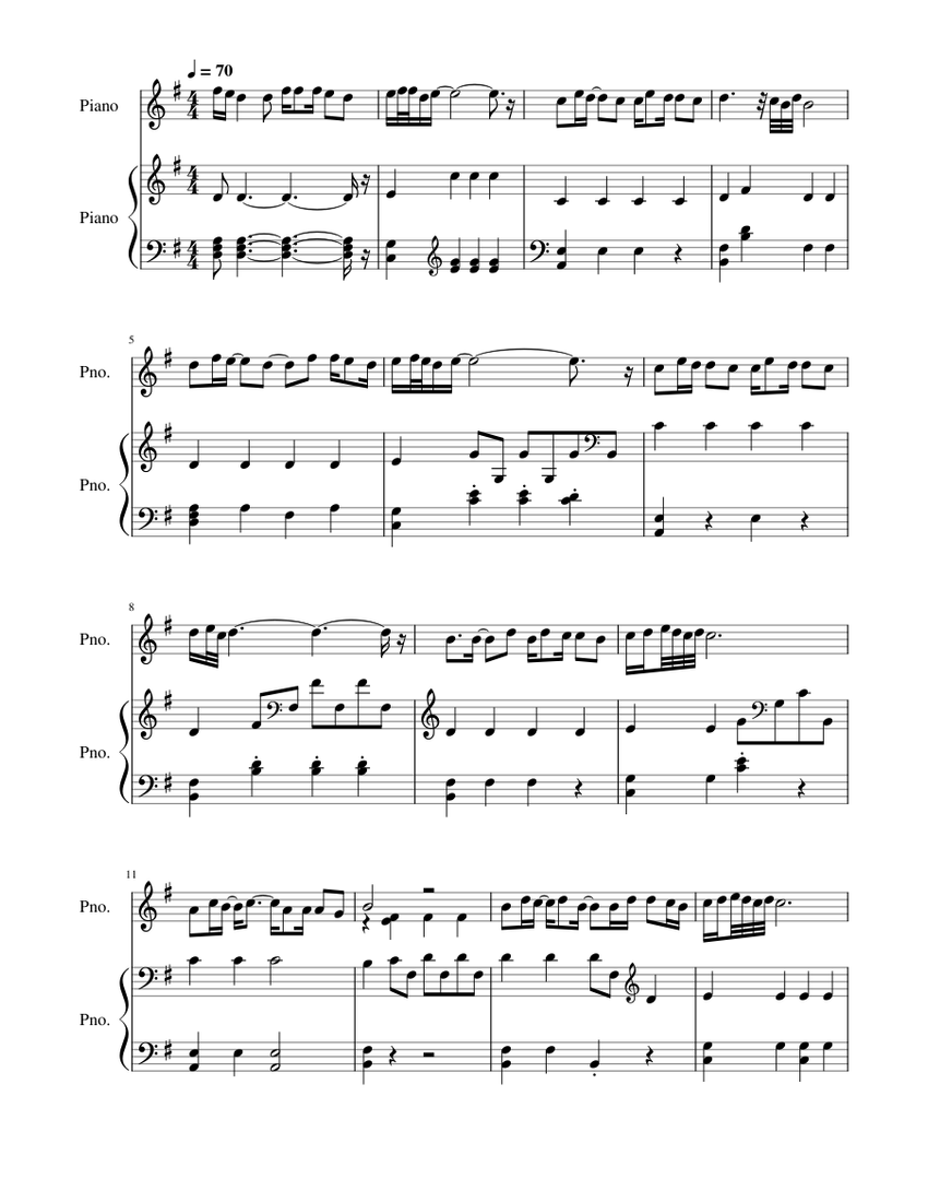 vatanam Sheet music for Piano (Piano Duo) | Musescore.com