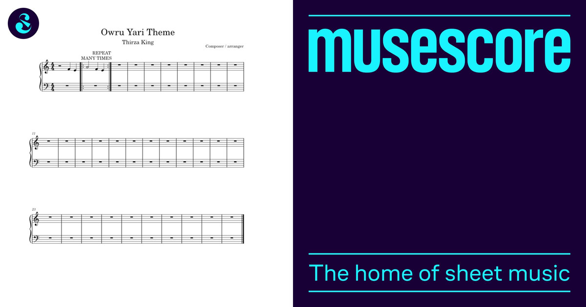 Owru Yari Theme – Thirza King Sheet music for Piano (Solo) Easy ...