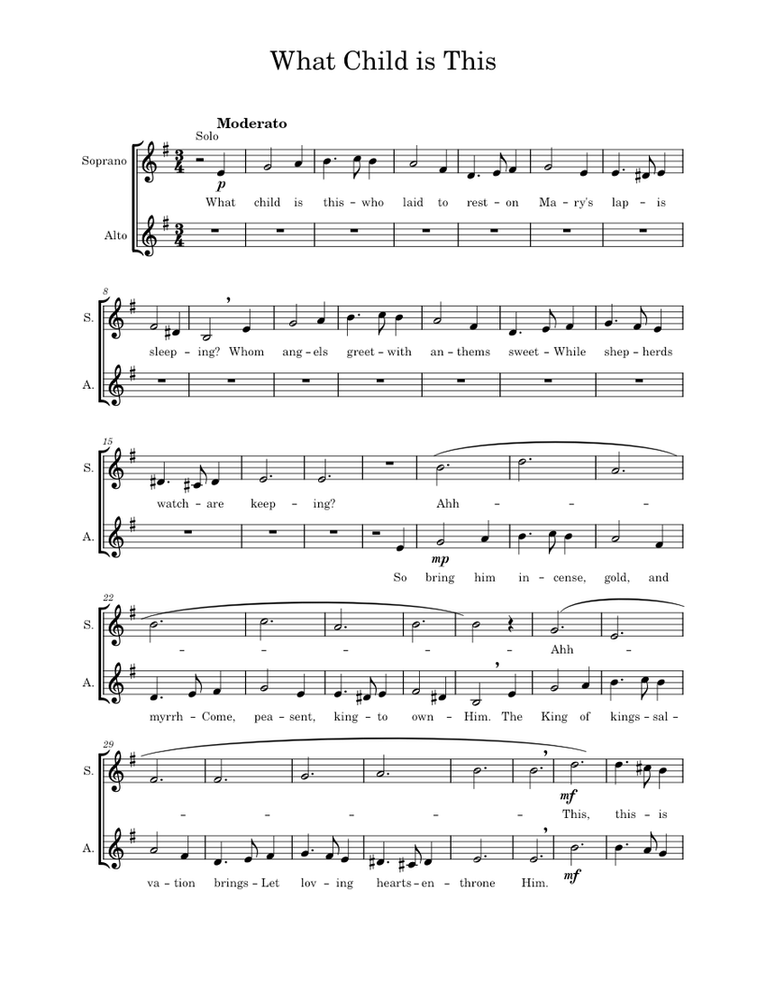 What Child is this? – Anonymous What_Child_is_This Sheet Music for ...