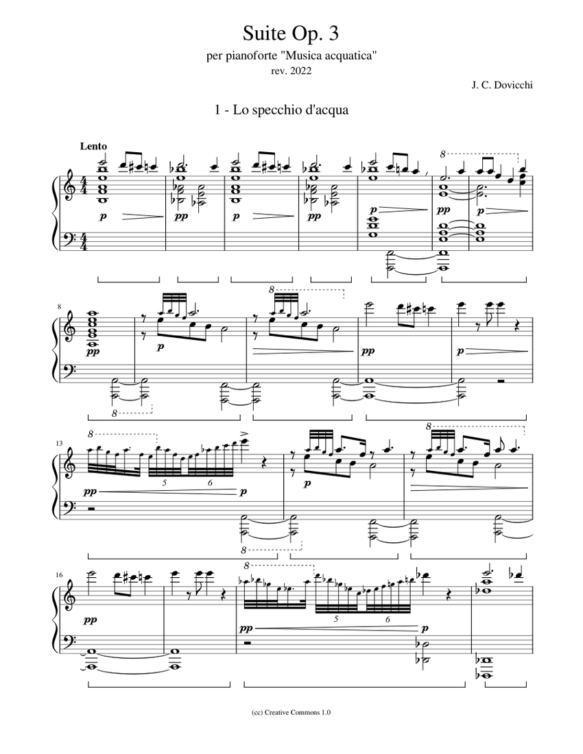 Suite Op 3 Sheet music for Piano (Solo) | Musescore.com