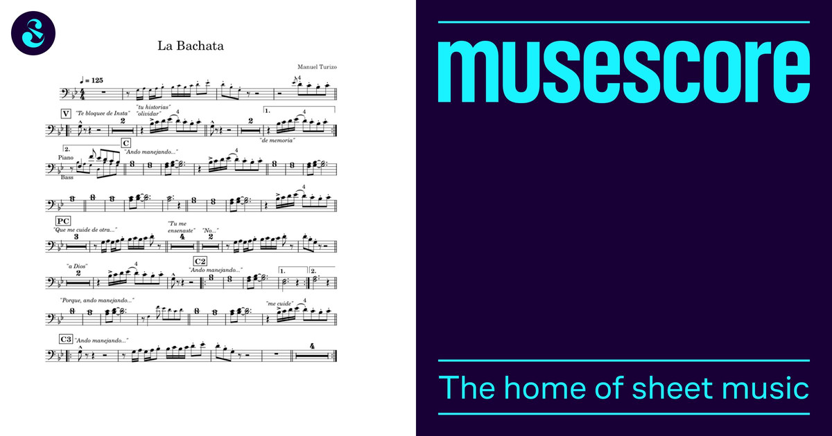 La Bachata – Manuel Turizo Sheet Music for Trombone (Solo) | MuseScore.com