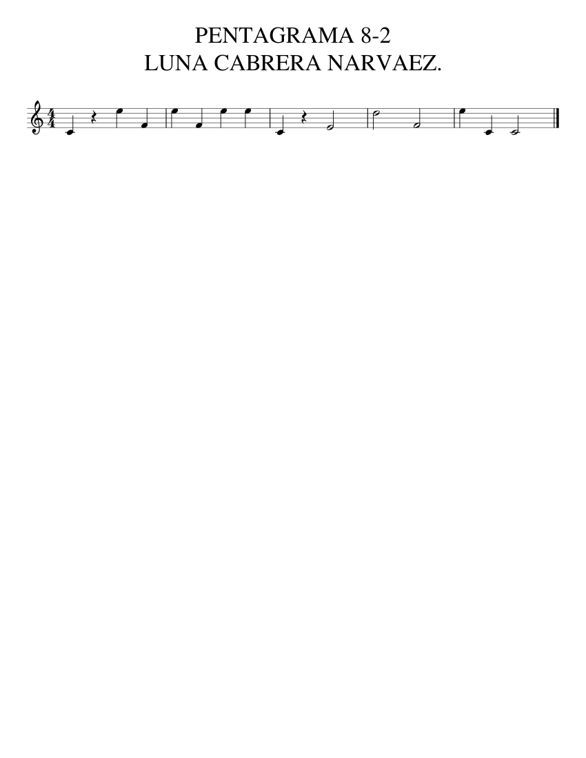 PENTAGRAMA_MUSICA Sheet Music for Piano (Solo) Easy | MuseScore.com
