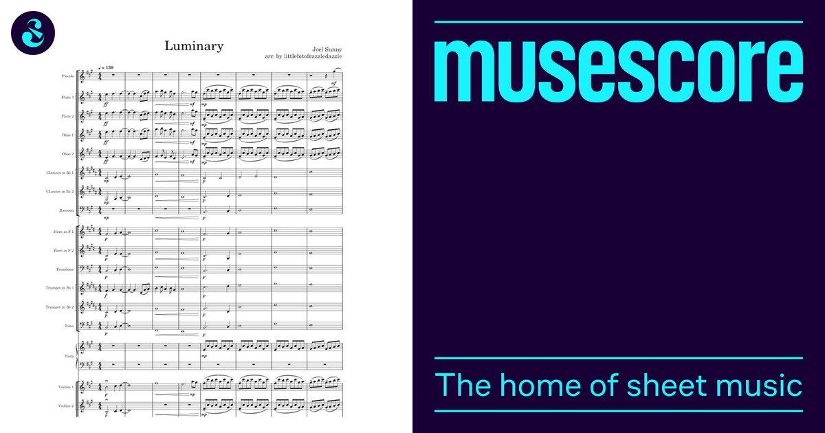 Luminary – Joel Sunny Sheet Music for Trombone, Tuba, Flute, Oboe ...