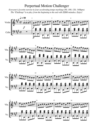 Perpetual Motion Sheet Music for Violin (Solo) | MuseScore.com