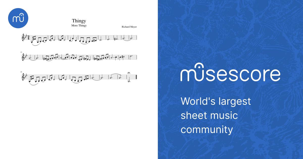 Thingy Sheet music for Piano (Solo) Easy | Musescore.com