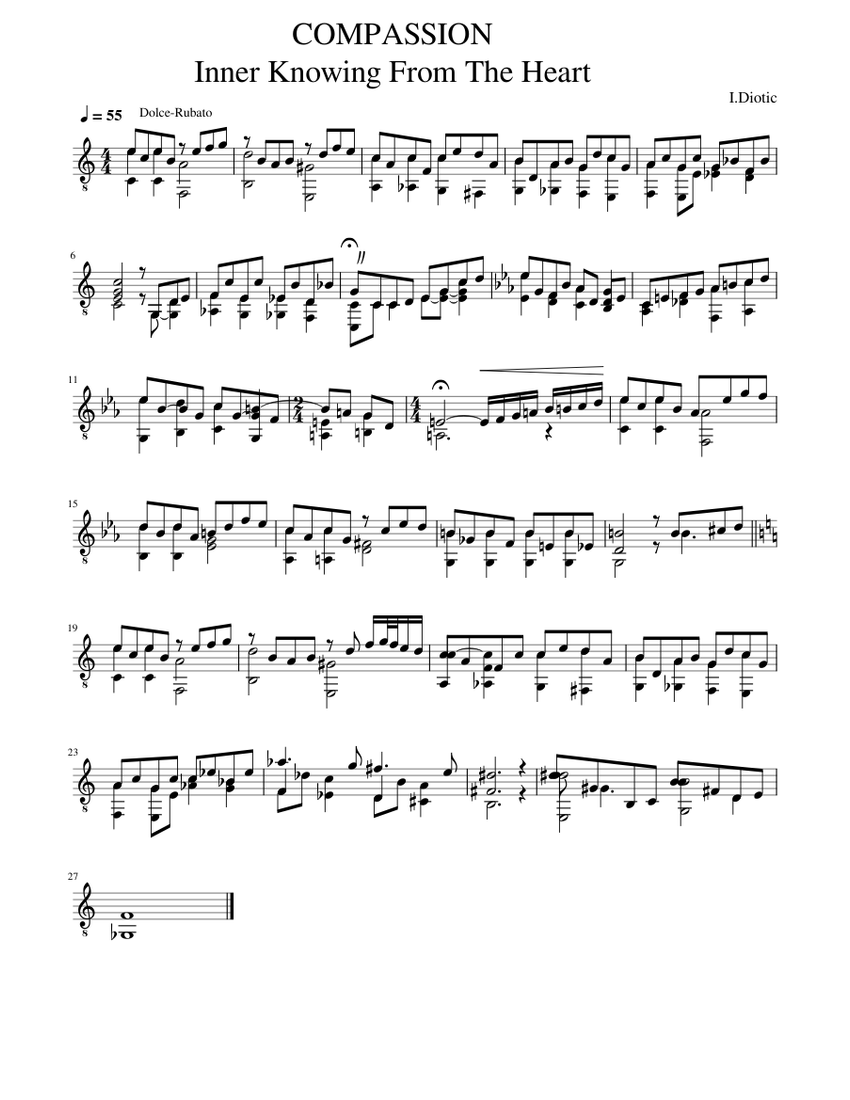 Compassion.prev Sheet Music for Guitar (Solo) | MuseScore.com